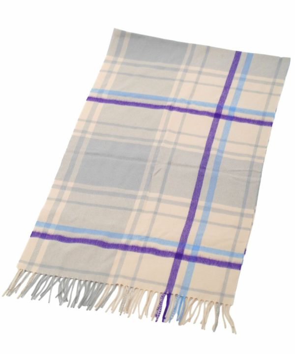 Joshua Ellis(ジョシュアエリス)カシミヤストール チェック CPG50×190