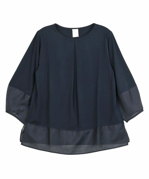 PUPULA(ププラ)ヤギポリスムース×ローン コクーンスリーブ プル