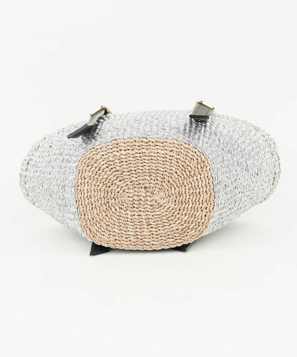 ヴィオラドーロ アバカ製 メタリックトートバッグ MIRO VIOLAd'ORO V-8896 国内正規品 2025春夏新作 送料無料 VIOLAd'ORO(ヴィオラドーロ)アバカ製 メタリックトートバッグ MIRO